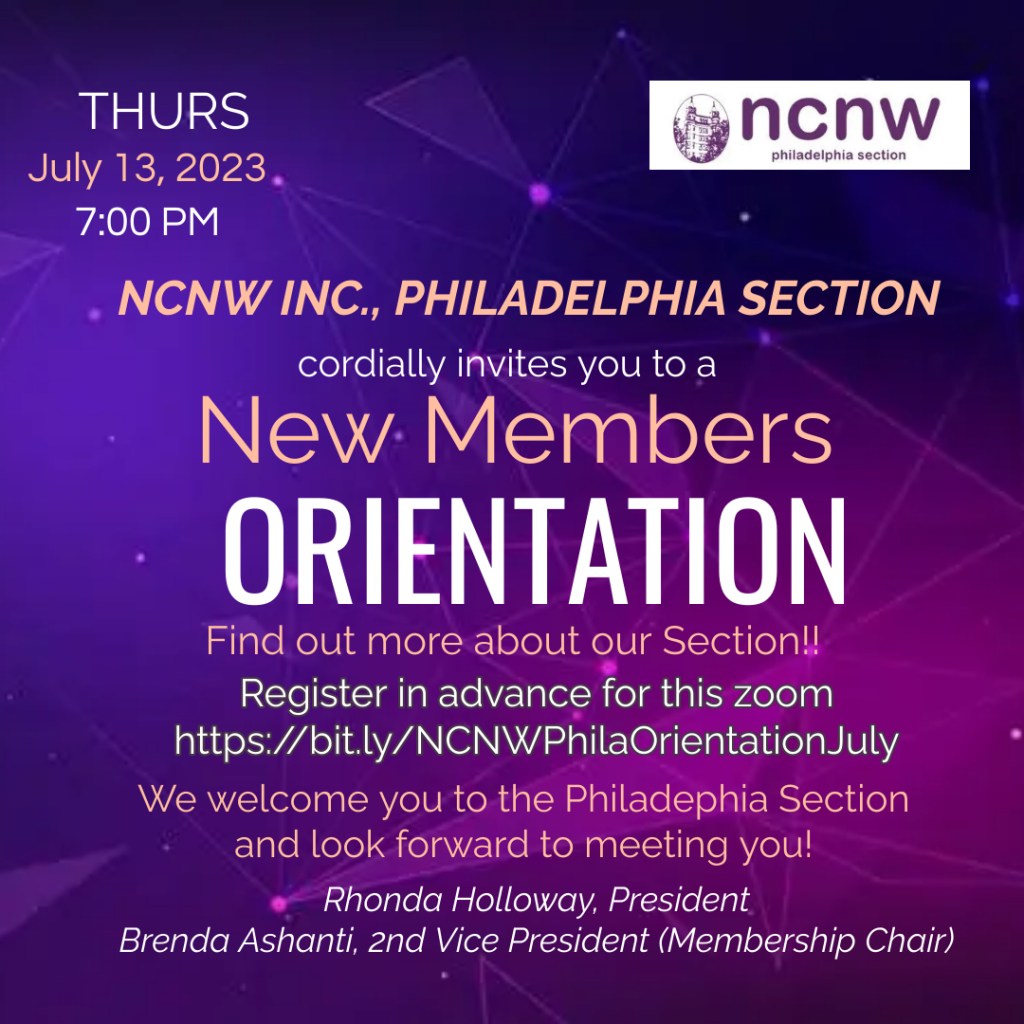 Membership – Philadelphia Section NCNW